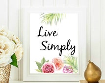 Unique live simply art related items | Etsy