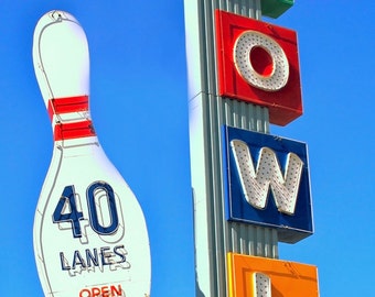 Unique bowling alley sign related items | Etsy