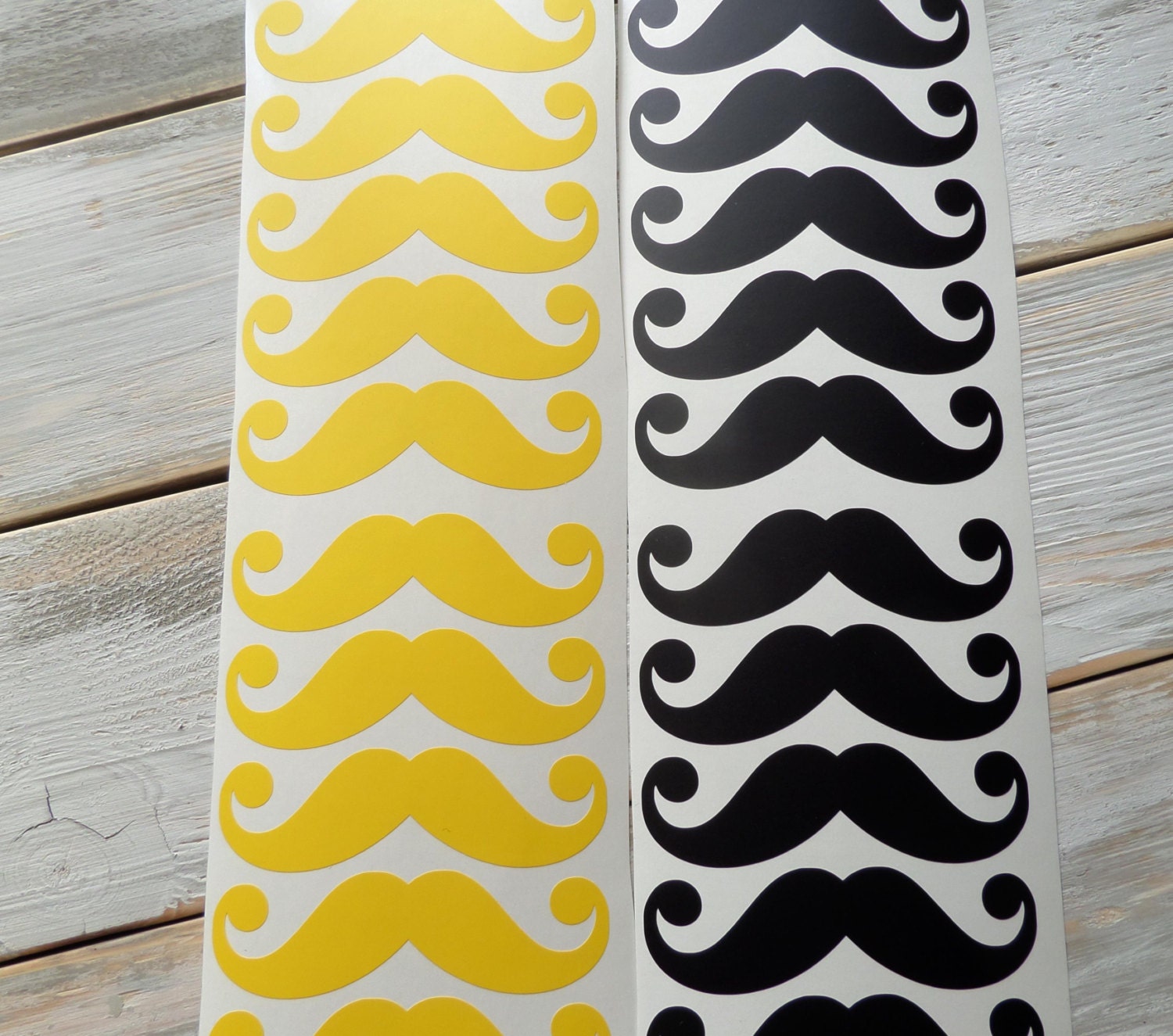 24 vinyl mustache stickers mustache party decorations cup