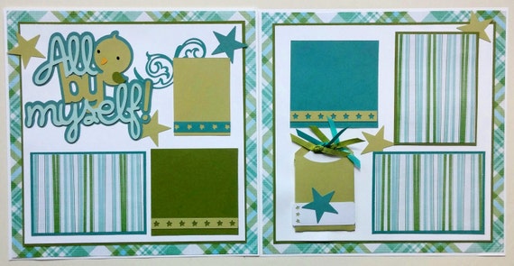 Scrapbook layout 12x12 Premade scrapbook layout scrapbook