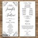 Rustic Wedding Program Ceremony Program PRINTABLE files by DIVart
