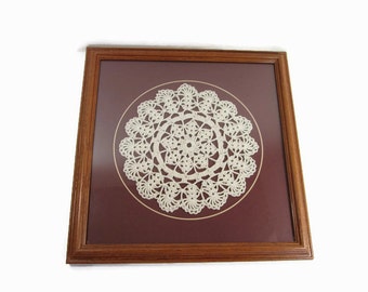 Framed doily | Etsy