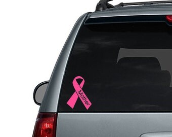 Cancer ribbon decal | Etsy