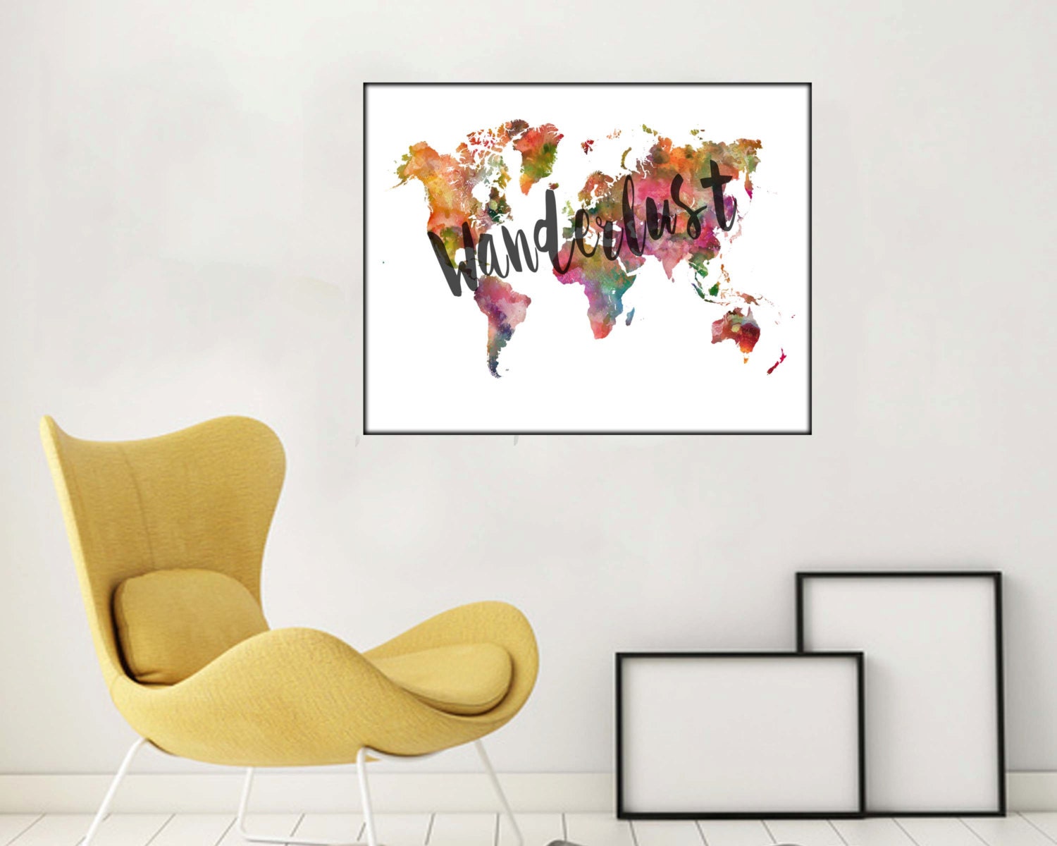 Wanderlust World Map CanvasWanderlust CanvasCanvas by DaniJArts