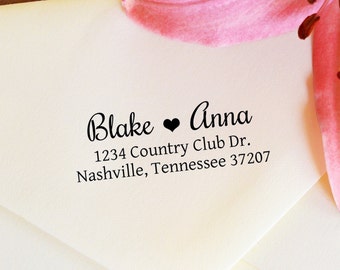 Home address stamp interesting address label by StampTheEnvelope