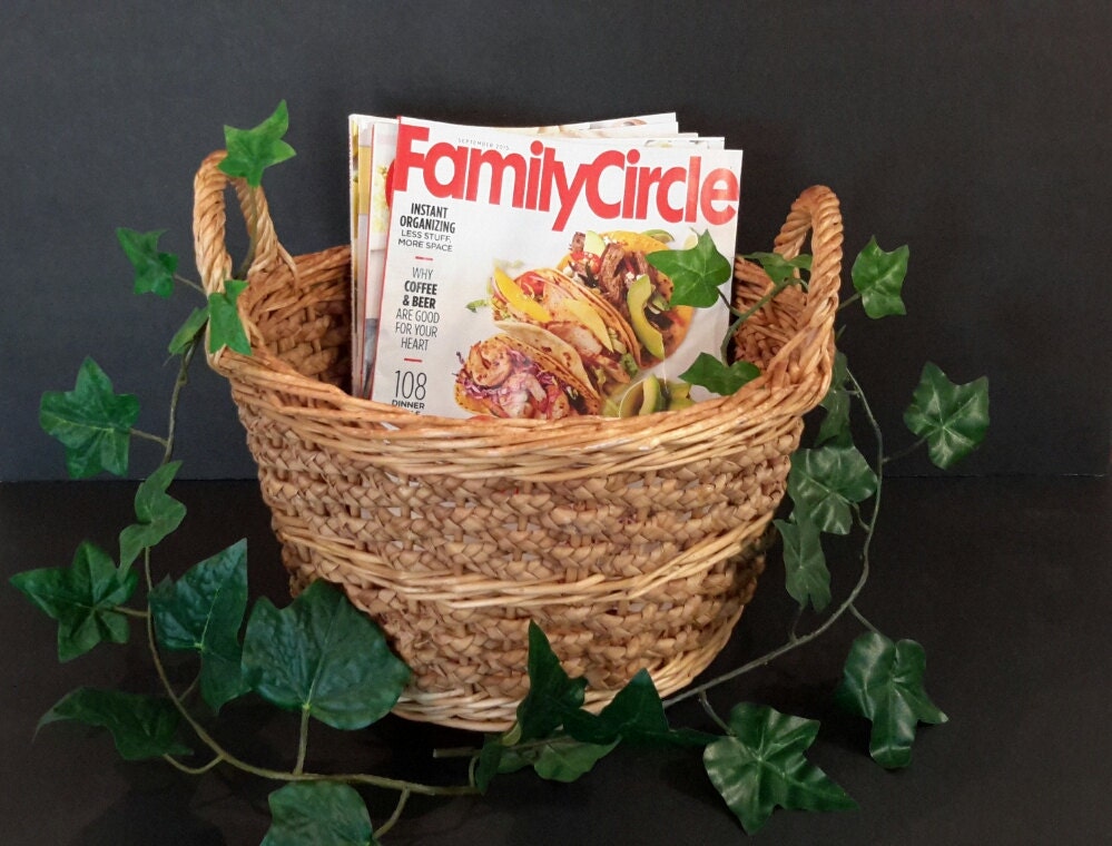 Light Honey Colored Round Wicker Basket – Haute Juice