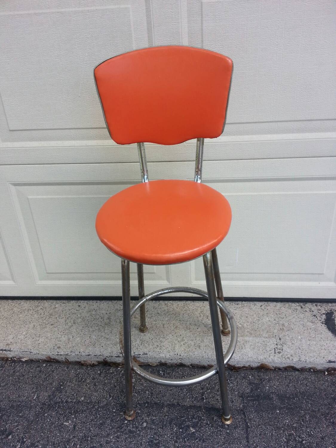 Orange bar stool – Haute Juice
