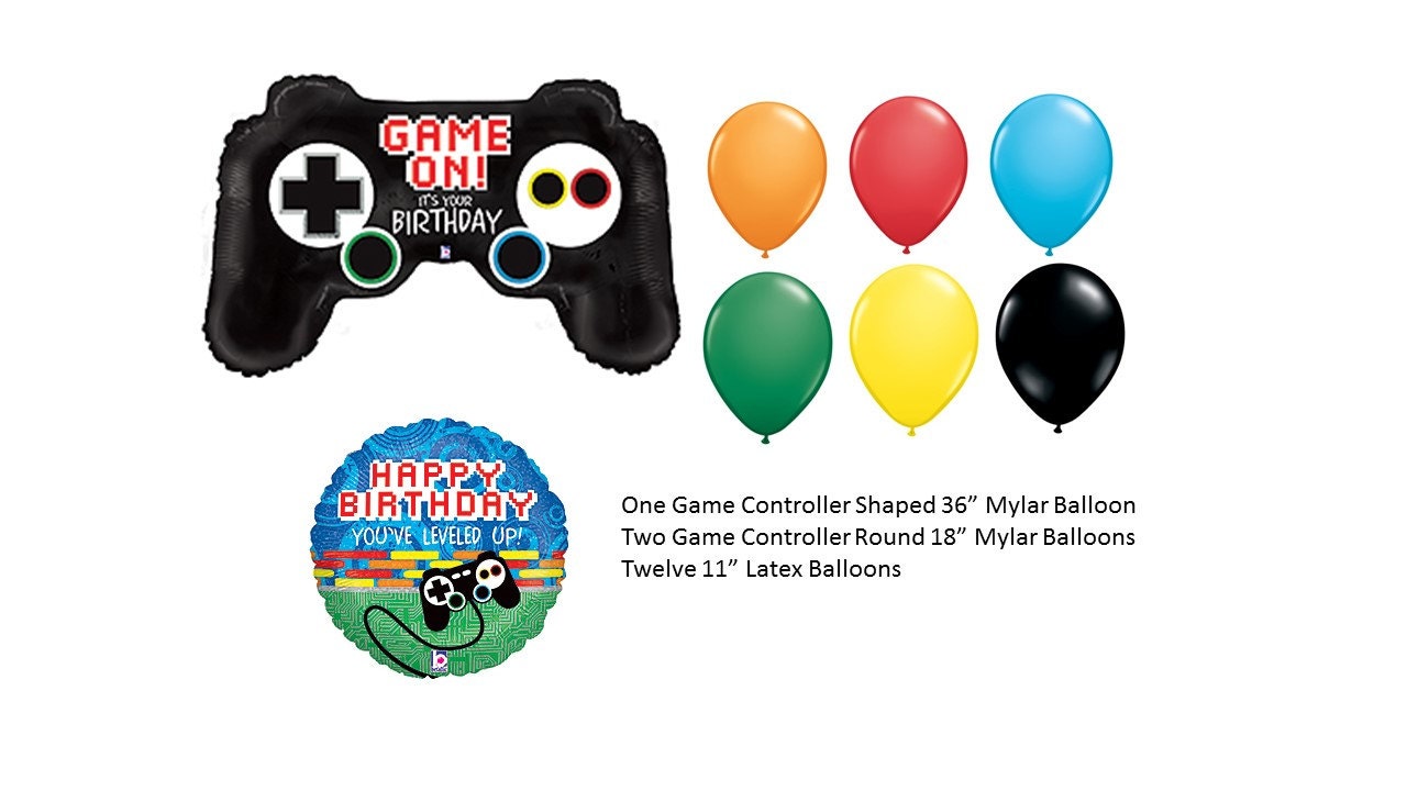 Video Game Controller Balloons with latex balloons