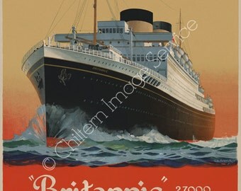 Cunard white star | Etsy