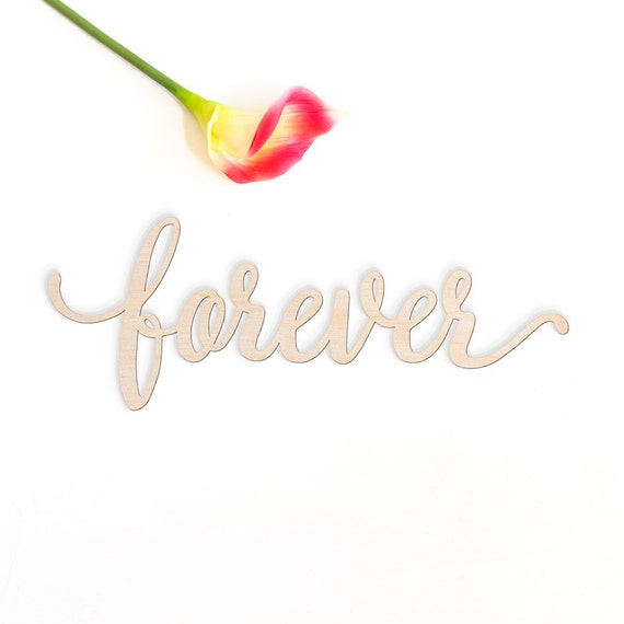 Forever Script Word Wood Sign-Wood Sign Art Wood Forever