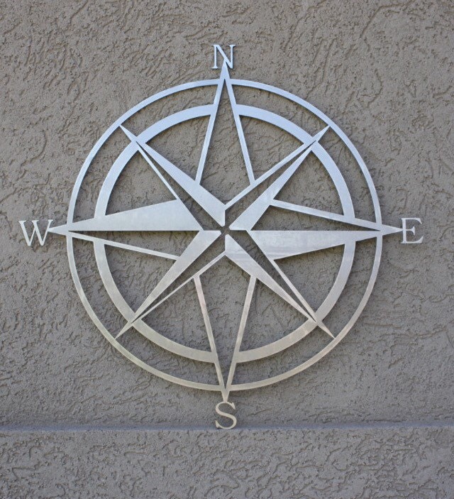 Compass 22 Laser Cut Metal Sign
