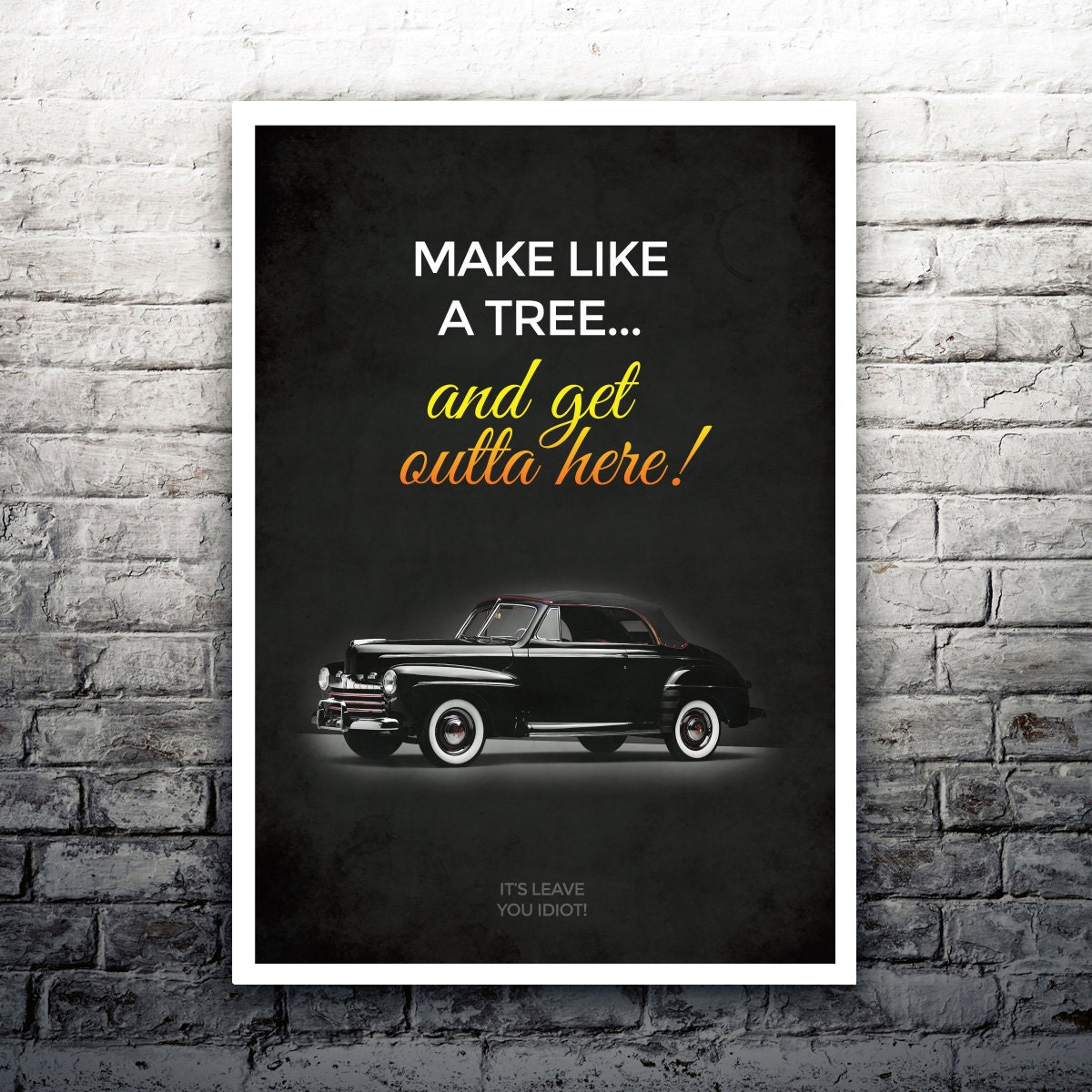 Back To The Future Make Like A Tree movie poster print