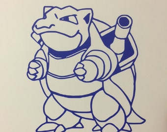 Blastoise decal | Etsy