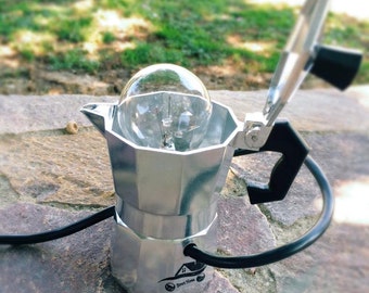 Coffee mug Pendant Light. Suspension Lamp.