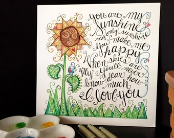 Sunflower zentangle | Etsy