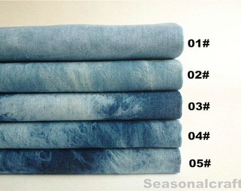 Pre Washed Denim Cotton Fabric/ Summer Light Weight Denim