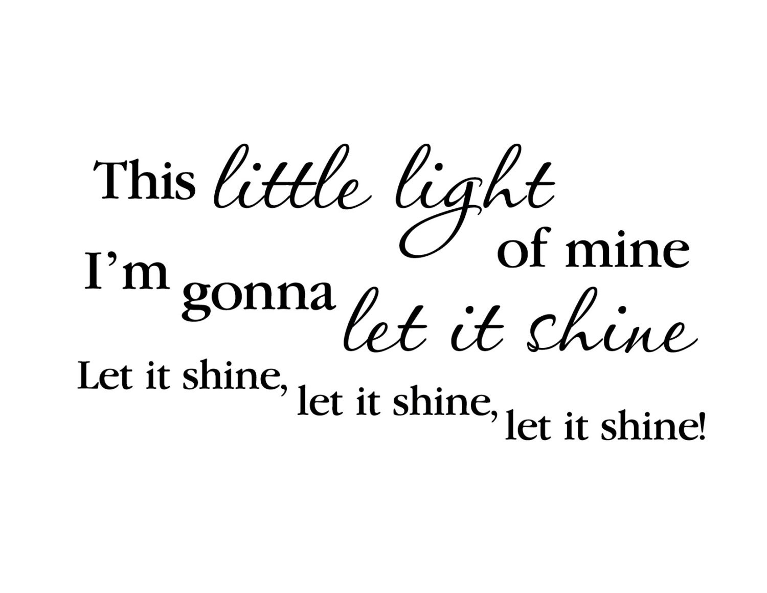 This little light of mine I'm gonna let it shine Nursery