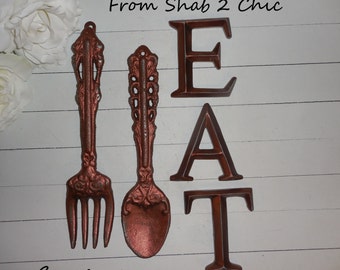 Copper eat sign | Etsy