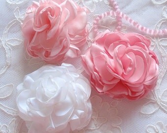 Larger Handmade Silk Flower 2.5 inches In Wine by Mydesign63