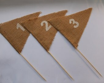 Unique burlap table decor related items | Etsy