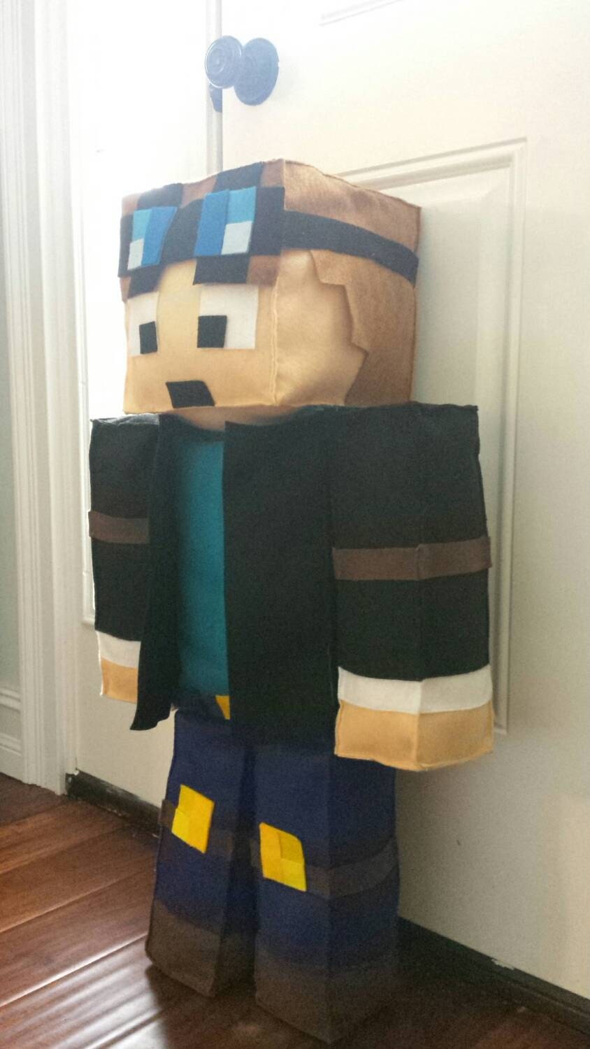 DanTDM the diamond minecart Plush 30 Inches Mine by SkinDolls
