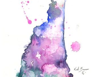 Watercolor map | Etsy