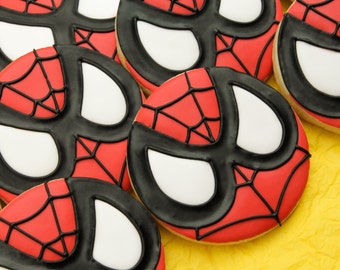 Spiderman cookie | Etsy