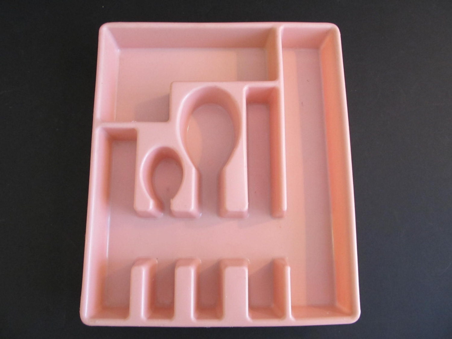 Retro Silverware Tray, Vintage Silverware Organizer Pink Silverware ...