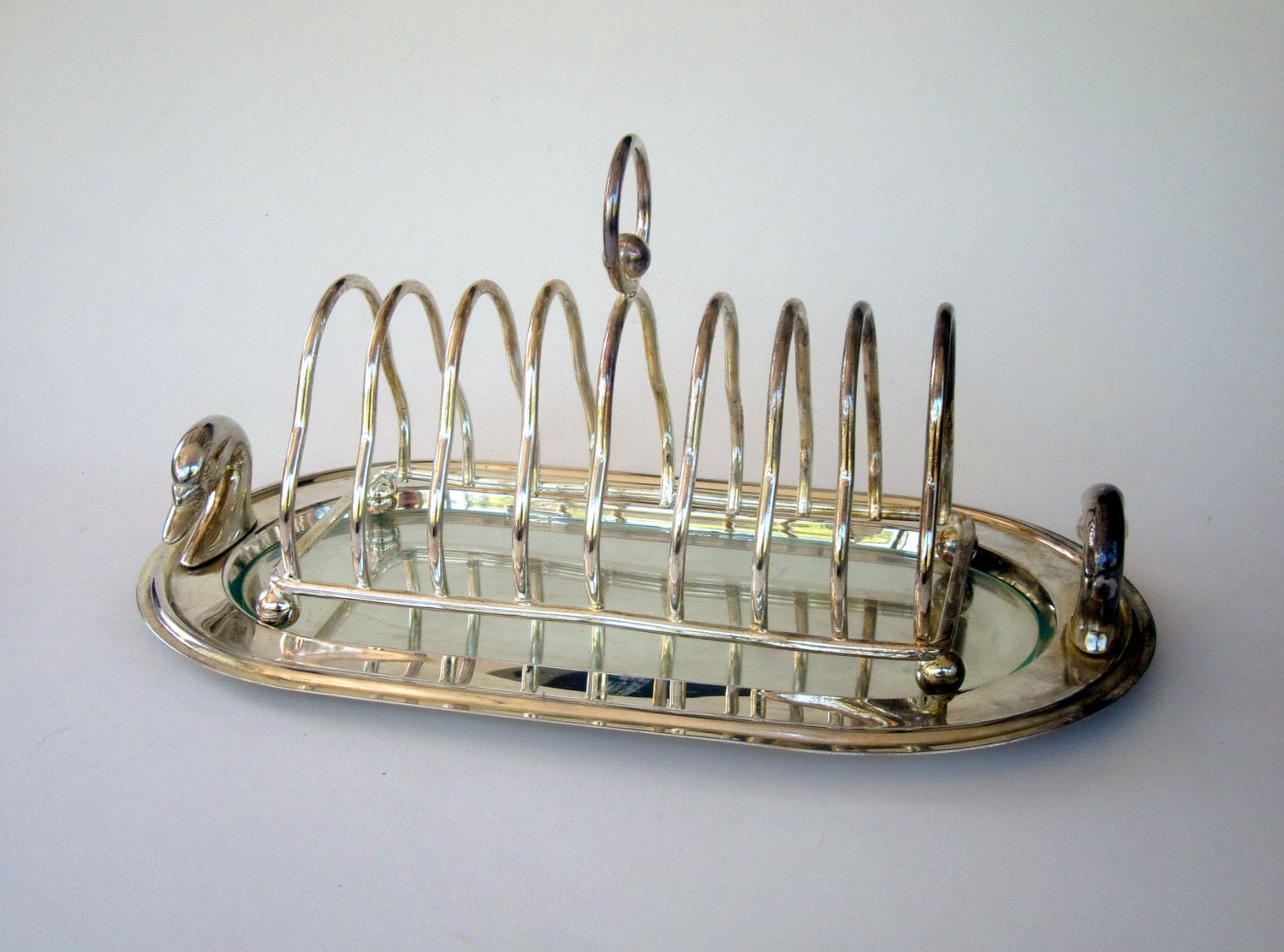 Silver Plate Toast Rack with Tray, Home Decor, Vintage French Toast ...