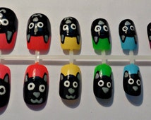 Popular items for cat nail art on Etsy
