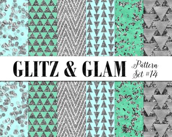 Abstract Digital Background // Geometric Digital Paper