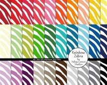 Popular items for rainbow zebra print on Etsy