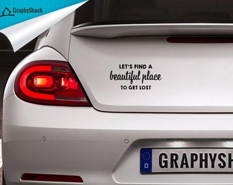 Get lost decal | Etsy