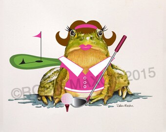 Golf frog | Etsy