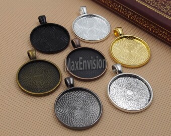 Items similar to SALE-20PCS Antique Bronze Cameo Cabochon Base Setting ...