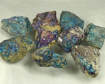 Chalcopyrite Peacock Ore/ Bornite Raw Stone Wire Wrapped