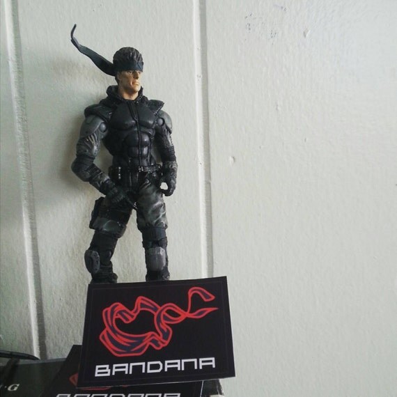 Items similar to Metal Gear Solid Snake Bandana. Infinite Ammo Vinyl ...