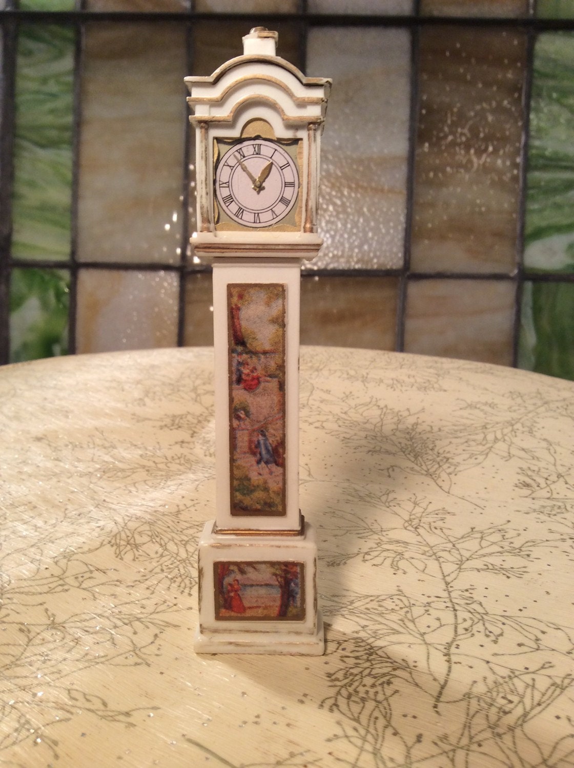 Vintage Petite Princess Grandfather Clock, Vintage Dollhouse Furniture ...