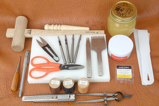 Basic Leather Craft Tools Set for Leather Craftmaking bag