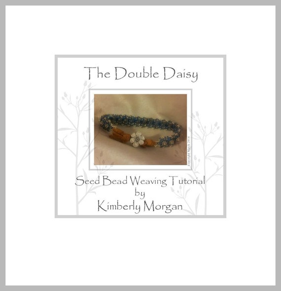 Double Daisy Bracelet Tutorial Instant by CactusRoseJewelry