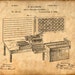 Punched Card Tabulation Patent Print in 1889 Patent Art