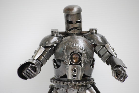 Iron man Cave suit Marvel Scrap Metal Sculpture Model
