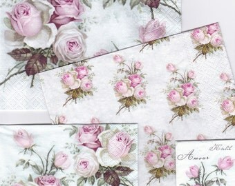 Vintage paper roses | Etsy