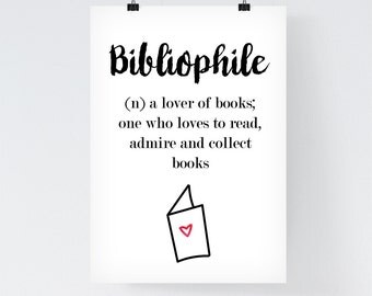 Bibliophile art | Etsy