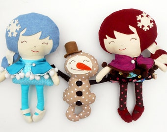 Superhero rag dolls for african american or mixed by LaLobaStudio