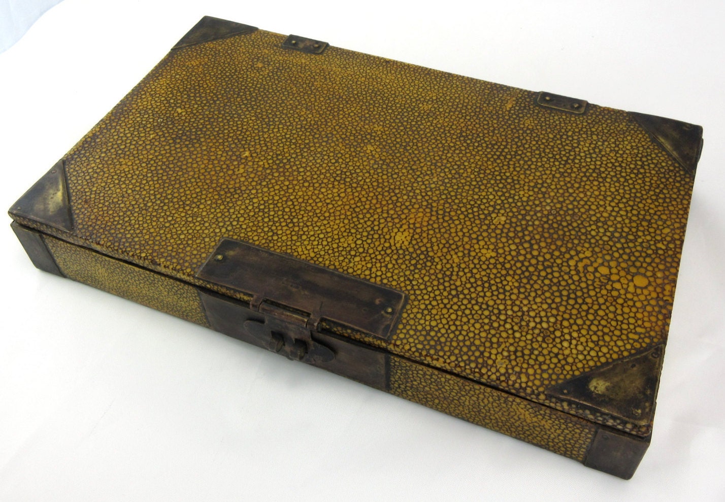 19th Century Chinese Shagreen Covered Bronze Bound box – Madoff Estate ...