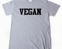 Unique vegan t shirt related items | Etsy