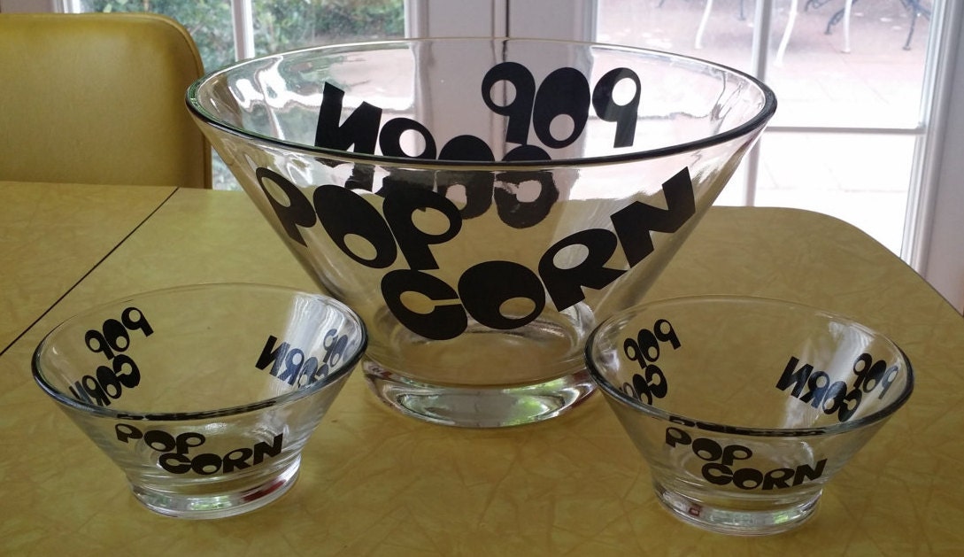 60s 70s Vintage Popcorn Bowl Set 3 Pieces – Haute Juice