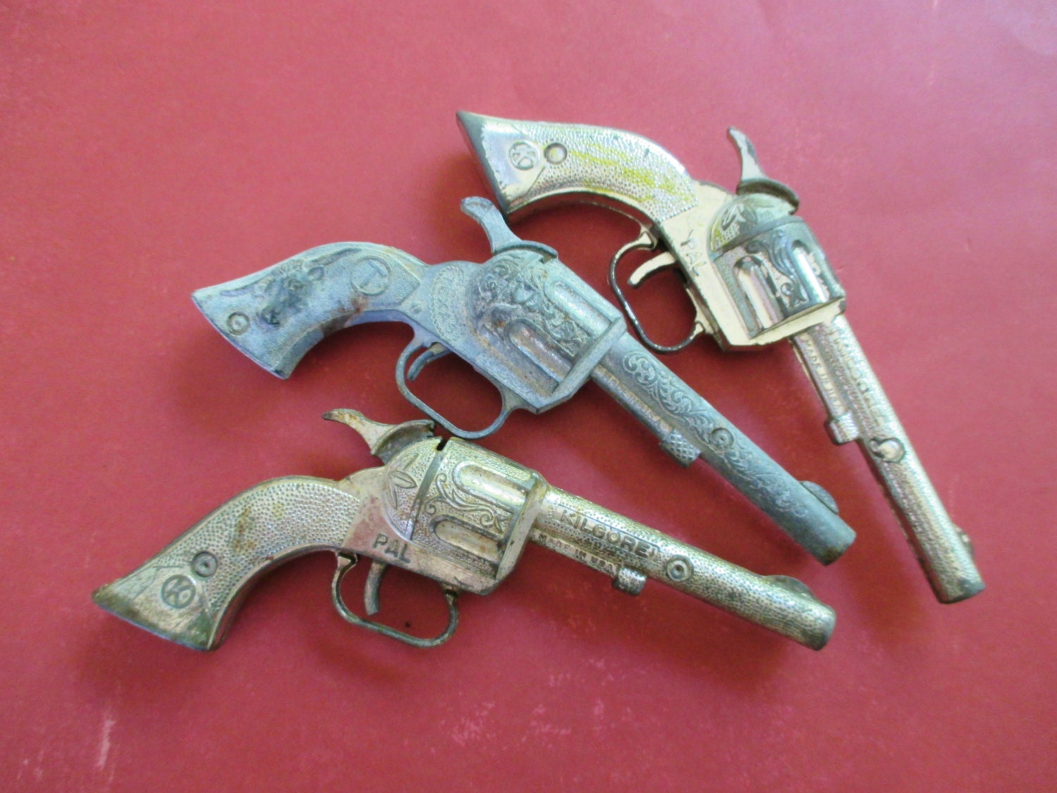 Three Vintage Cap Guns