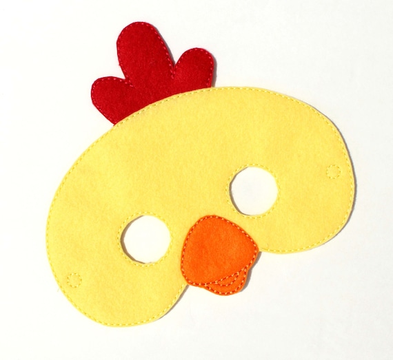 Kids Chicken Mask Chicken Costume Felt Mask Kids Face Mask
